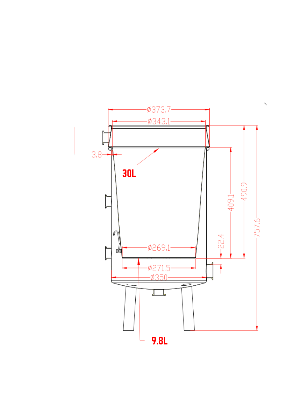 K40 Boil Kettle + Malt Pipe – Complete Set | BrewTaurus – BrewTaurus ...
